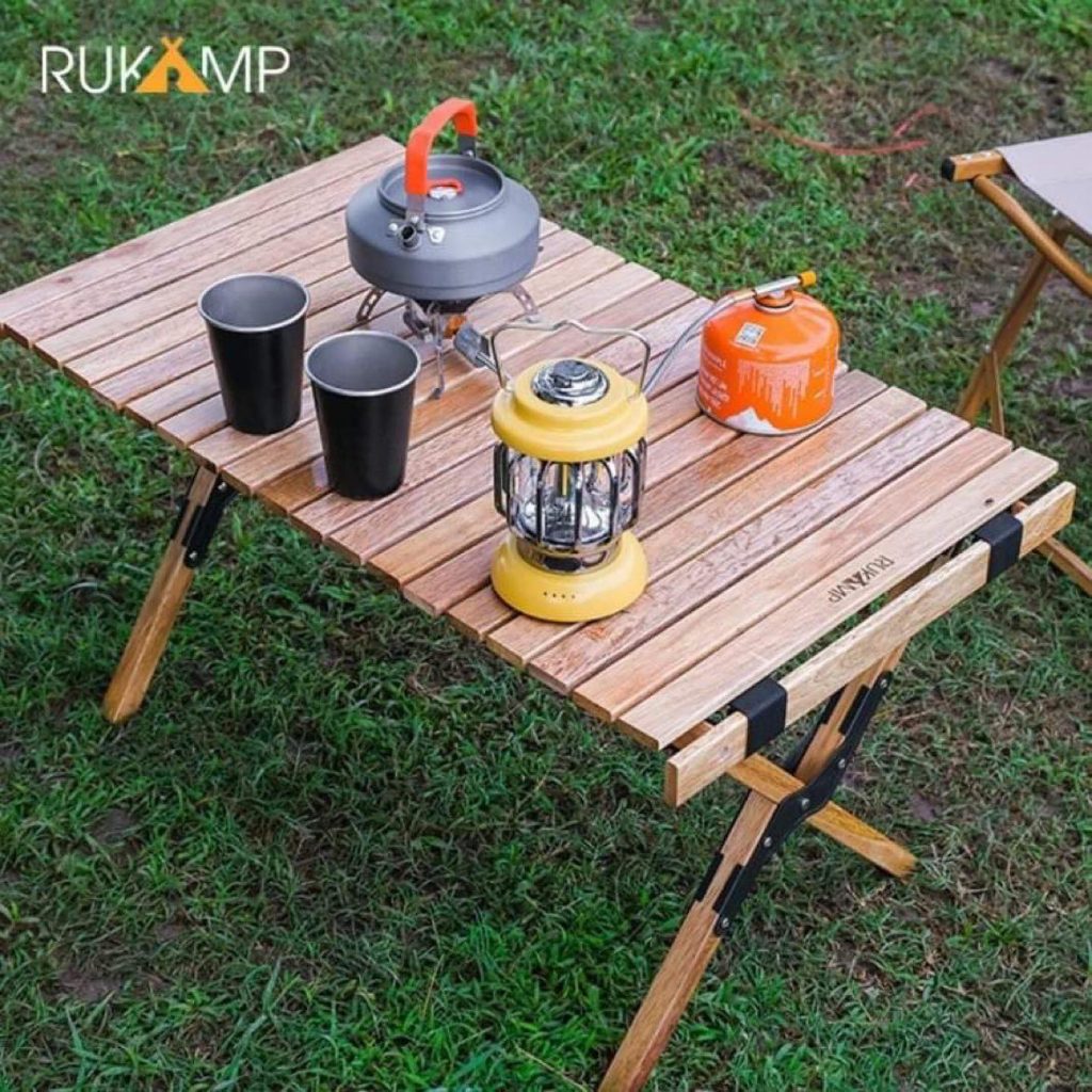 Bàn gỗ RuKamp gấp gọn 60cm - Đồ dã ngoại NatureHike - Đồ du lịch, cắm ...