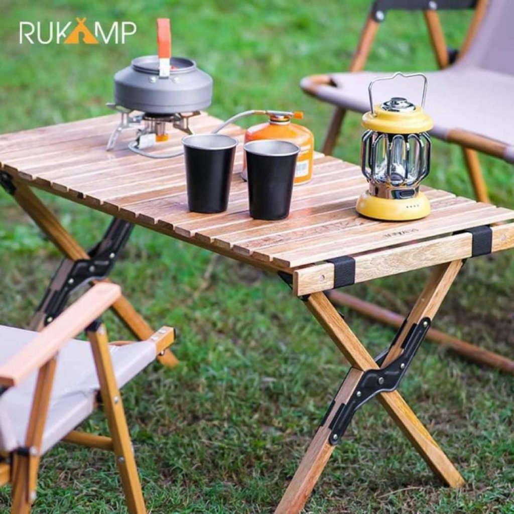 Bàn gỗ RuKamp gấp gọn 60cm - Đồ dã ngoại NatureHike - Đồ du lịch, cắm ...